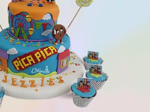 Torta de Pica pica - Tortas D'kari - Pasión por el arte en azúcar 🎂